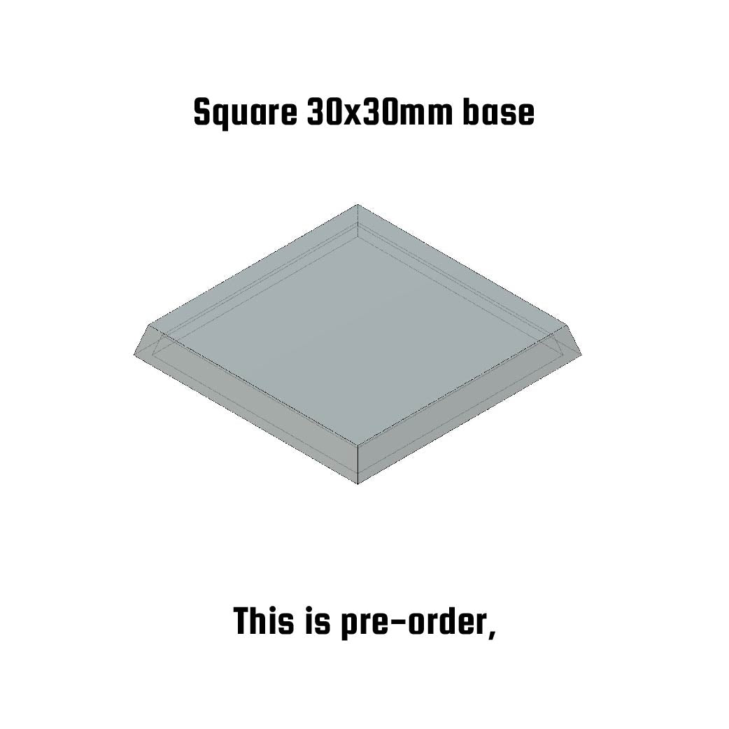 Unbeatable Value: Precision-Crafted 30mm Square Bases for Warhammer Old ...